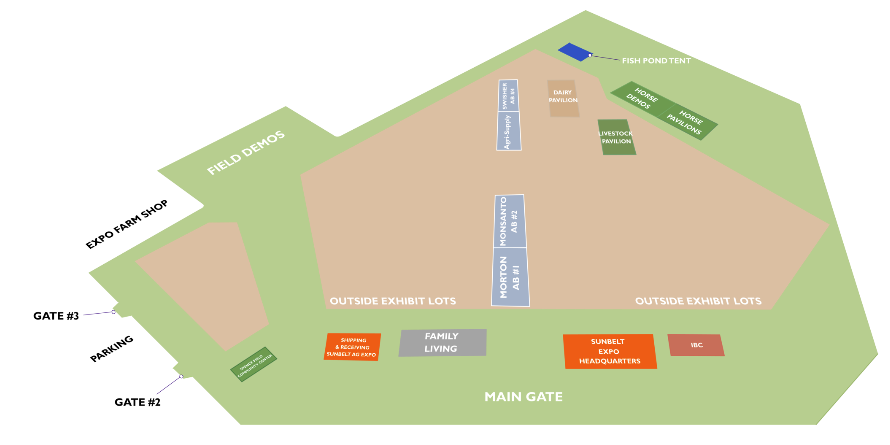 Expo Map | Sunbelt Ag Expo in Moultrie, Georgia