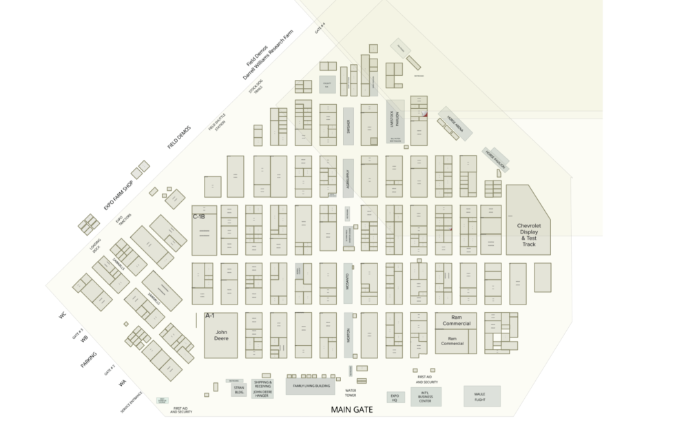 Expo Map | Sunbelt Ag Expo in Moultrie, Georgia